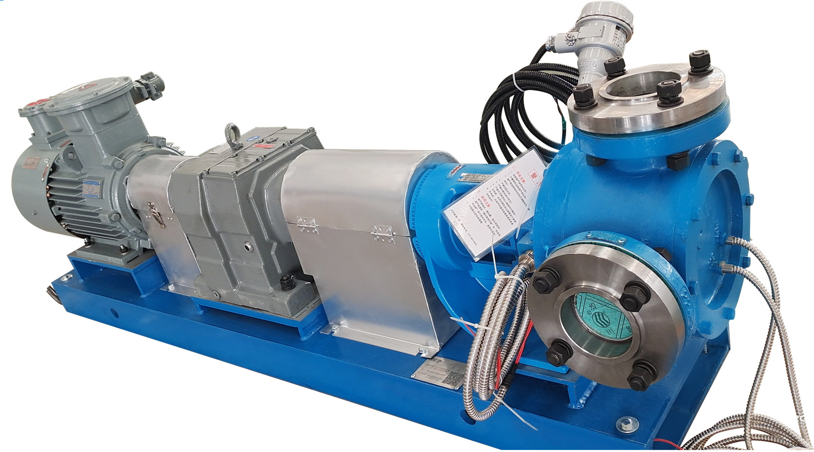 Stainless Bitumen Asphalt Gear Pump High Viscosity 440000cSt