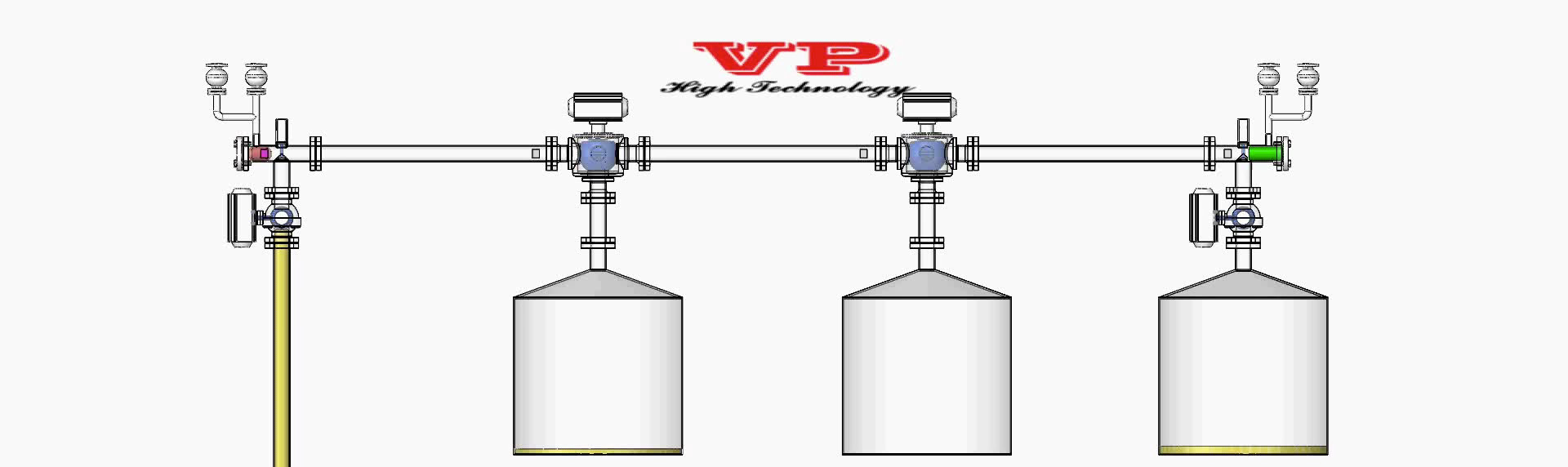 Automated HPS Hygienic Pigging Systems For Processing Liquid